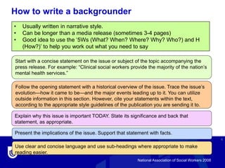 Writing a media backgrounder.pptx