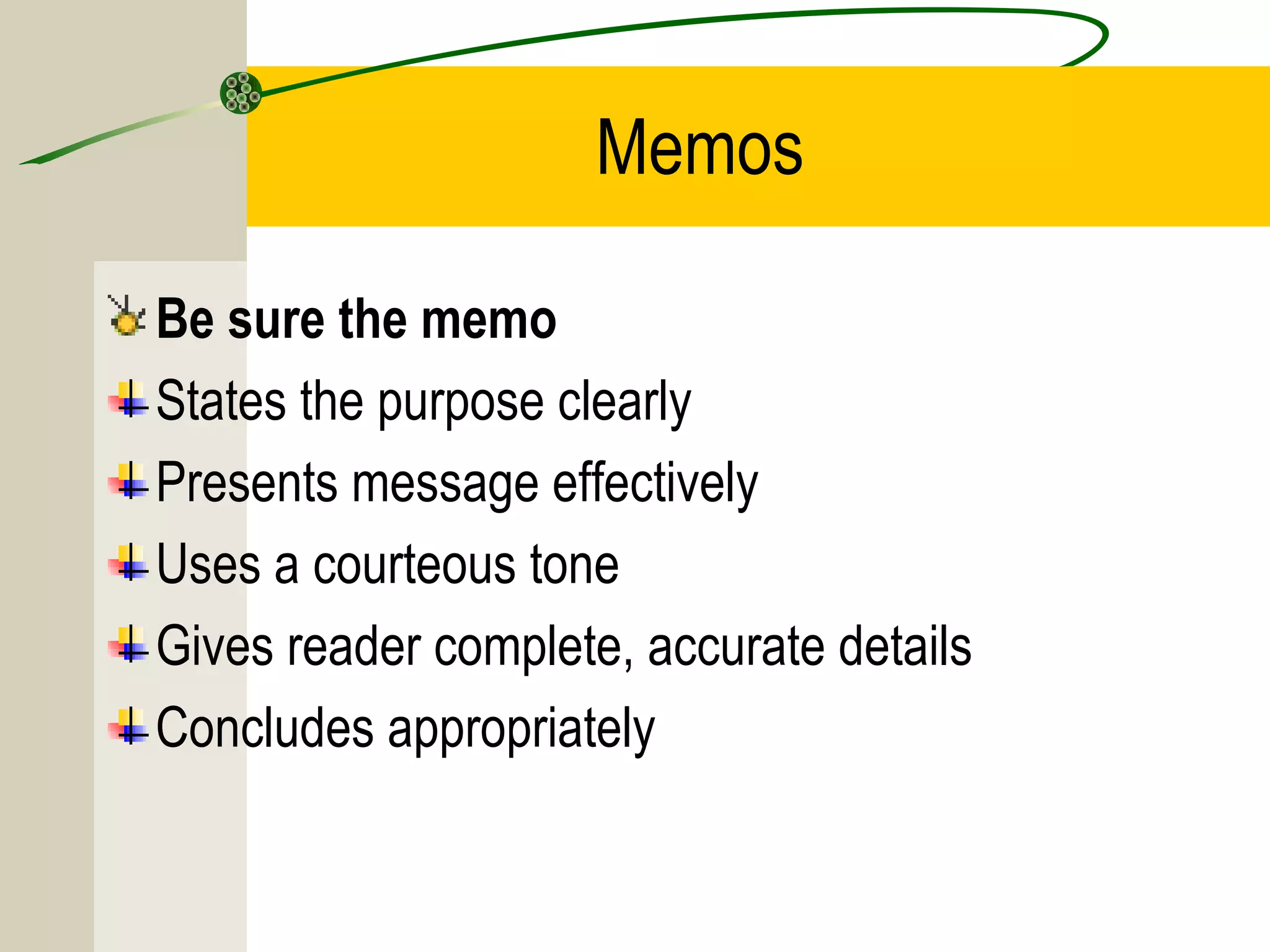 Writing a memorandum | PPT