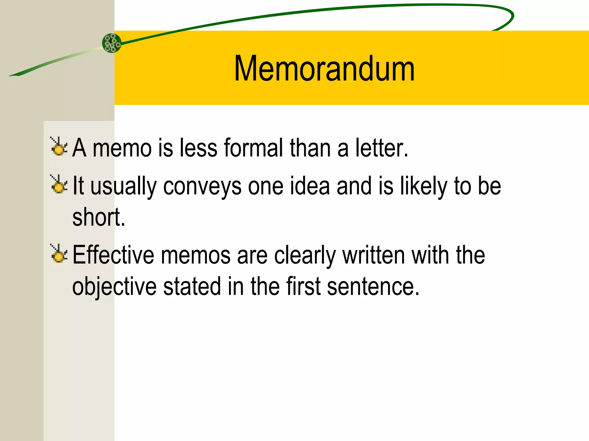 Writing a memorandum | PPT