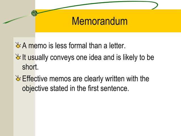 Writing a memorandum | PPT