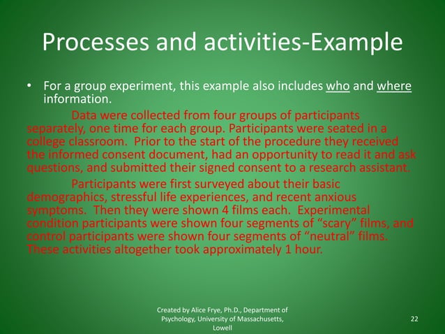 Writing a Method Section-Procedure_tcm18-117659.pptx | Education