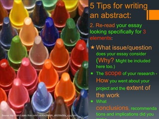Writing an abstract | PPTX