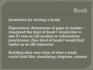 Writing an Academic Book: From pitch to final manuscript (ANLTC Seminar ...