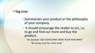 Writing an advertisement and its 6 components | PPTX