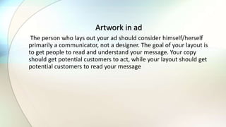 Writing an advertisement and its 6 components | PPTX