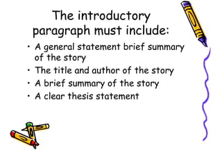 Writing An Analytical Essay | PPT