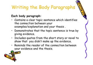 Writing An Analytical Essay | PPT