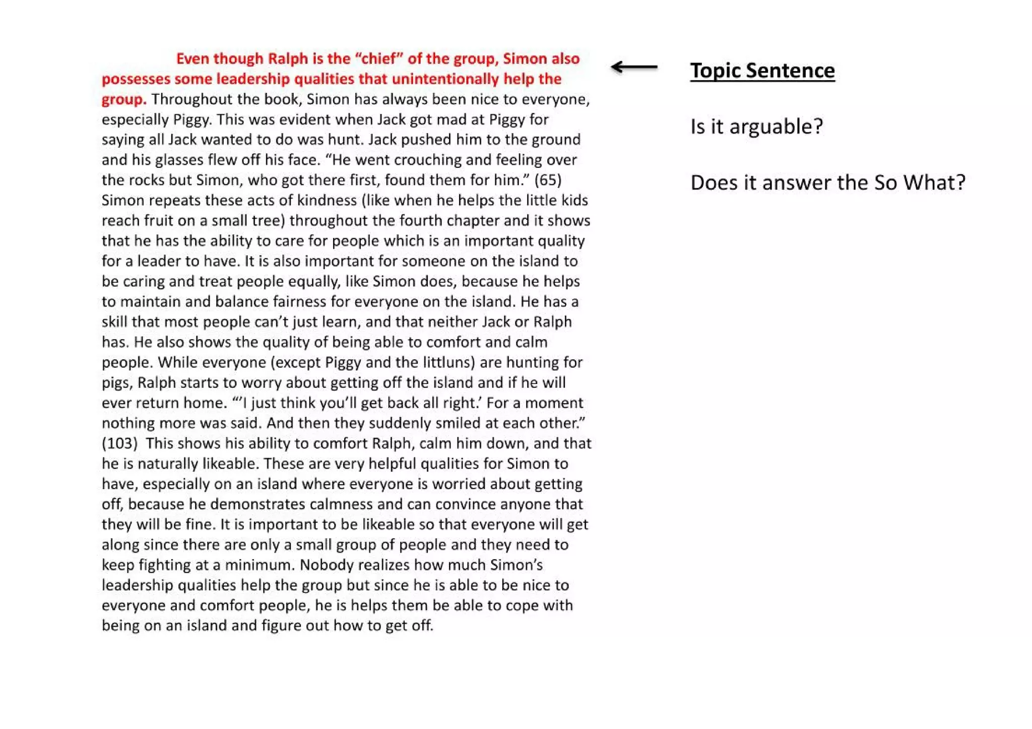 Writing An Analytical Paragraph | PDF