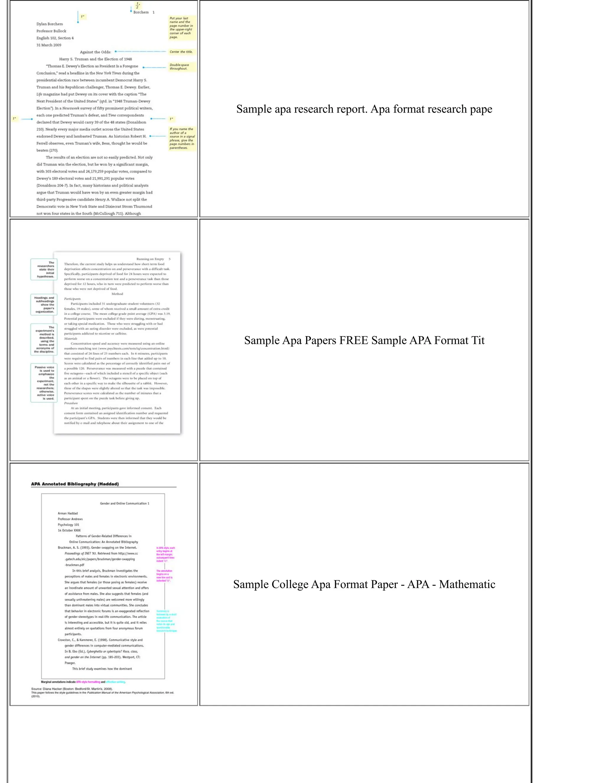 Writing An Apa Research Paper | PDF