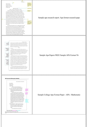 Writing An Apa Research Paper | PDF