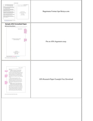 Writing An Apa Research Paper | PDF