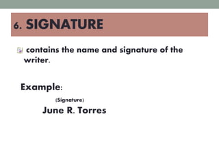 Writing an application letter | PPTX