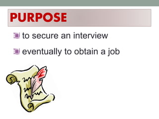 Writing an application letter | PPTX