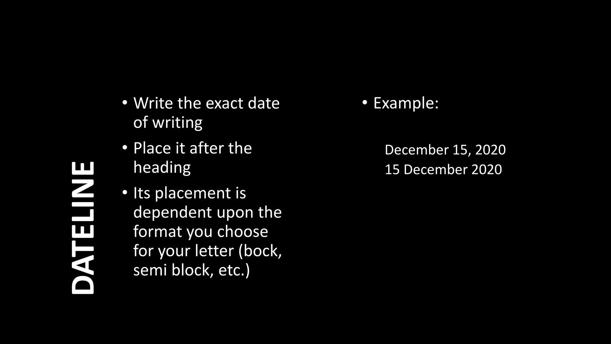 Writing an application letter | PPTX