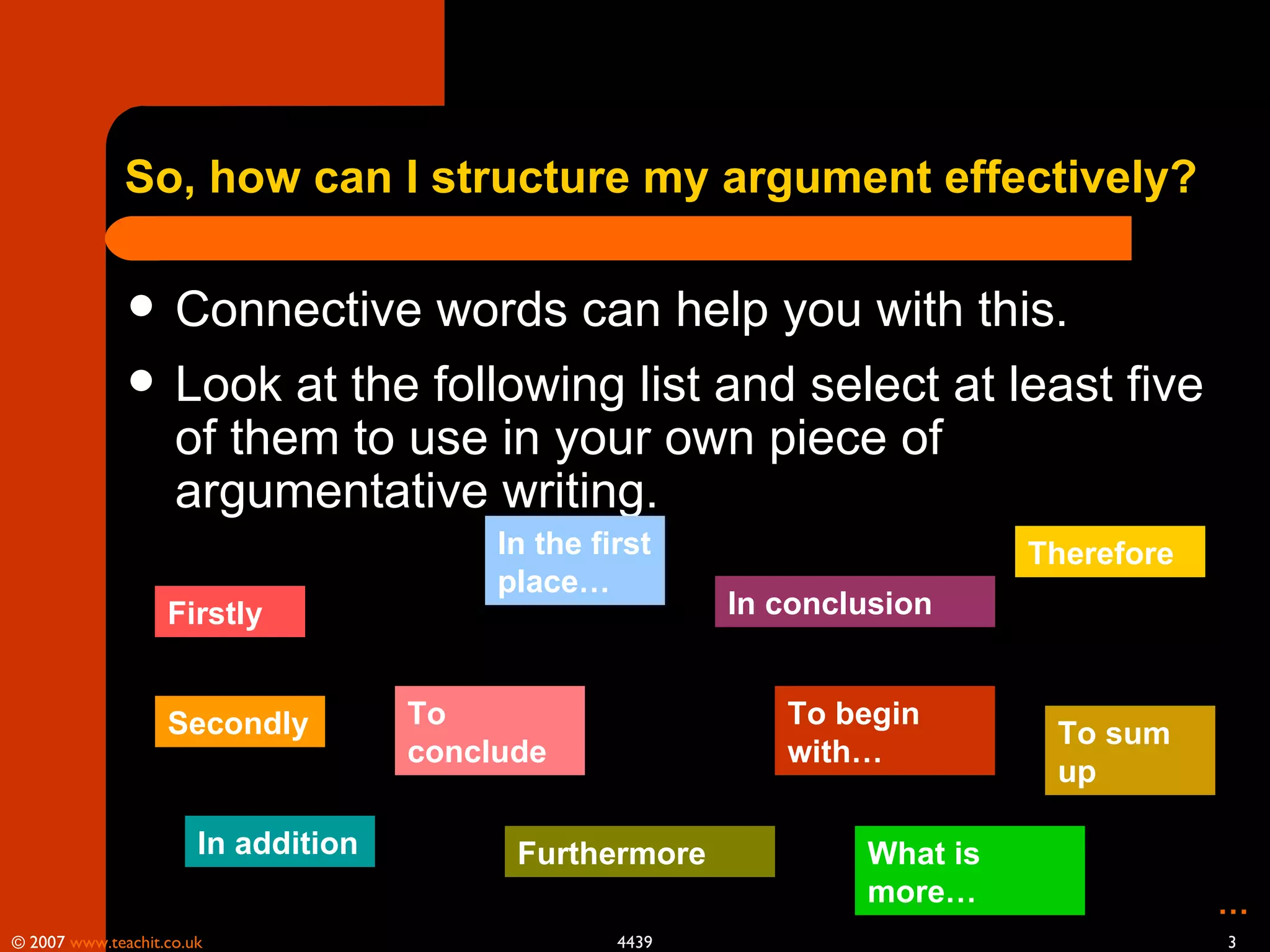 Writing An Argument | PPT