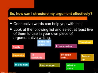 Writing An Argument | PPT
