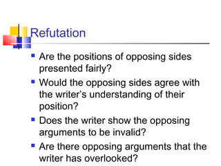 Writing an argument | PPT