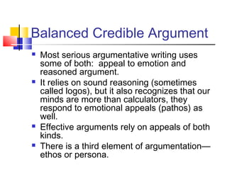 Writing an argument | PPT