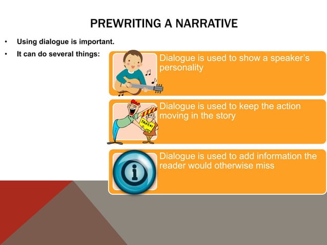 Writing a narrative | PPTX | Screenwriting | Content Production
