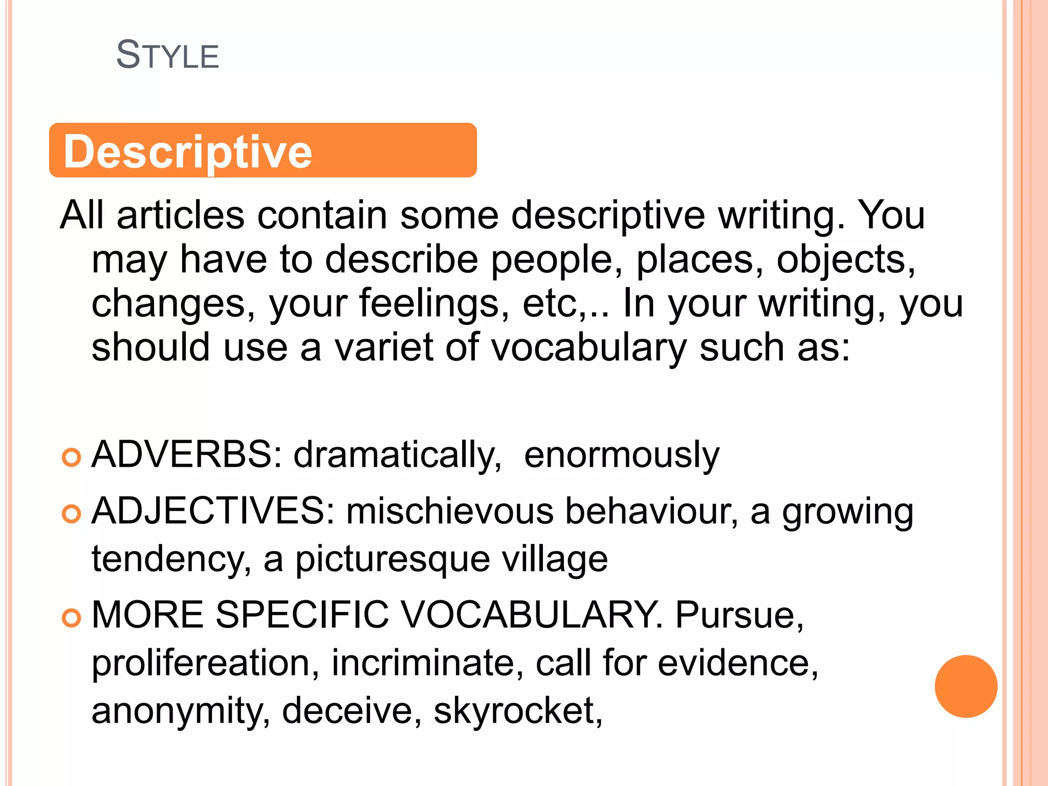 Writing an article C1 | PPTX