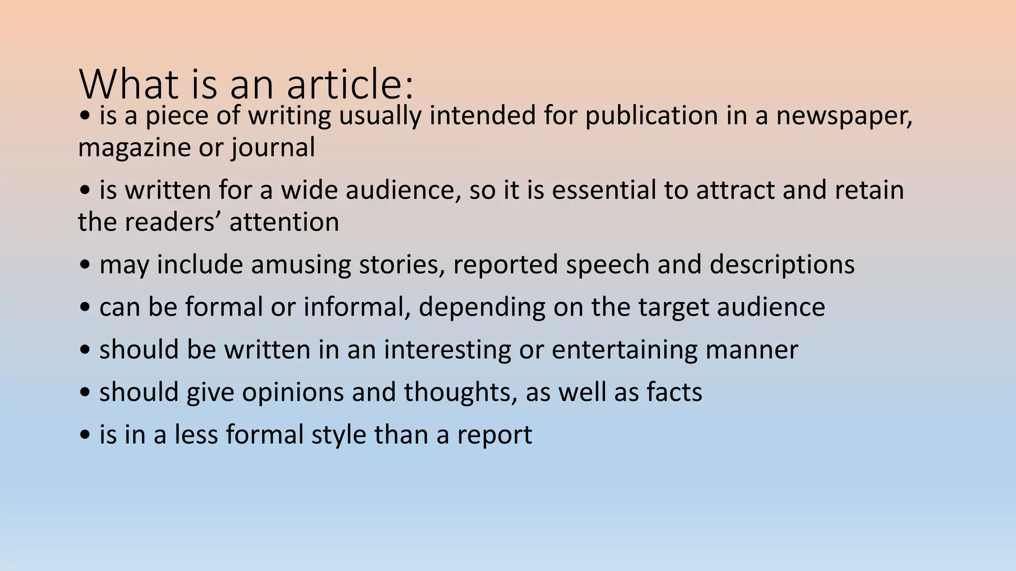 Writing an ARTICLE.ppt