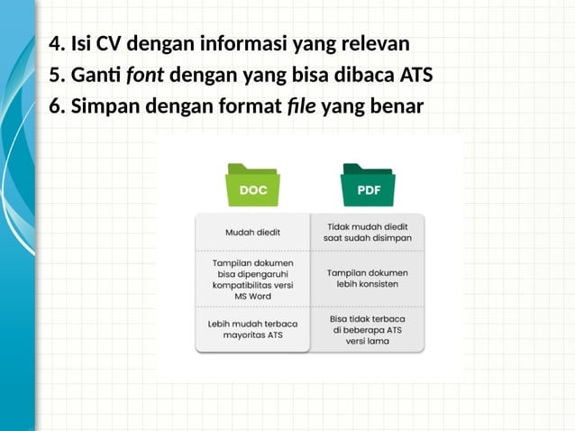 Writing an ATS-Friendly Curriculum Vitae | PPTX