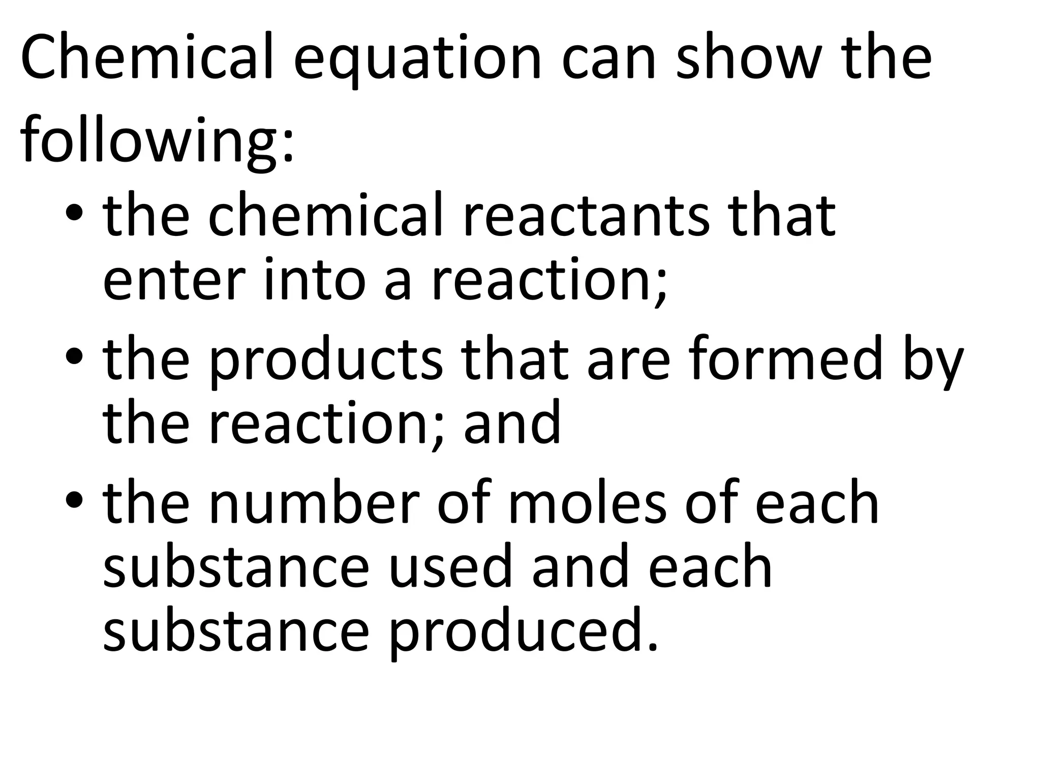 Writing and balancing chemical reactions | PPT