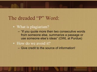 Writing And Citing | PPT