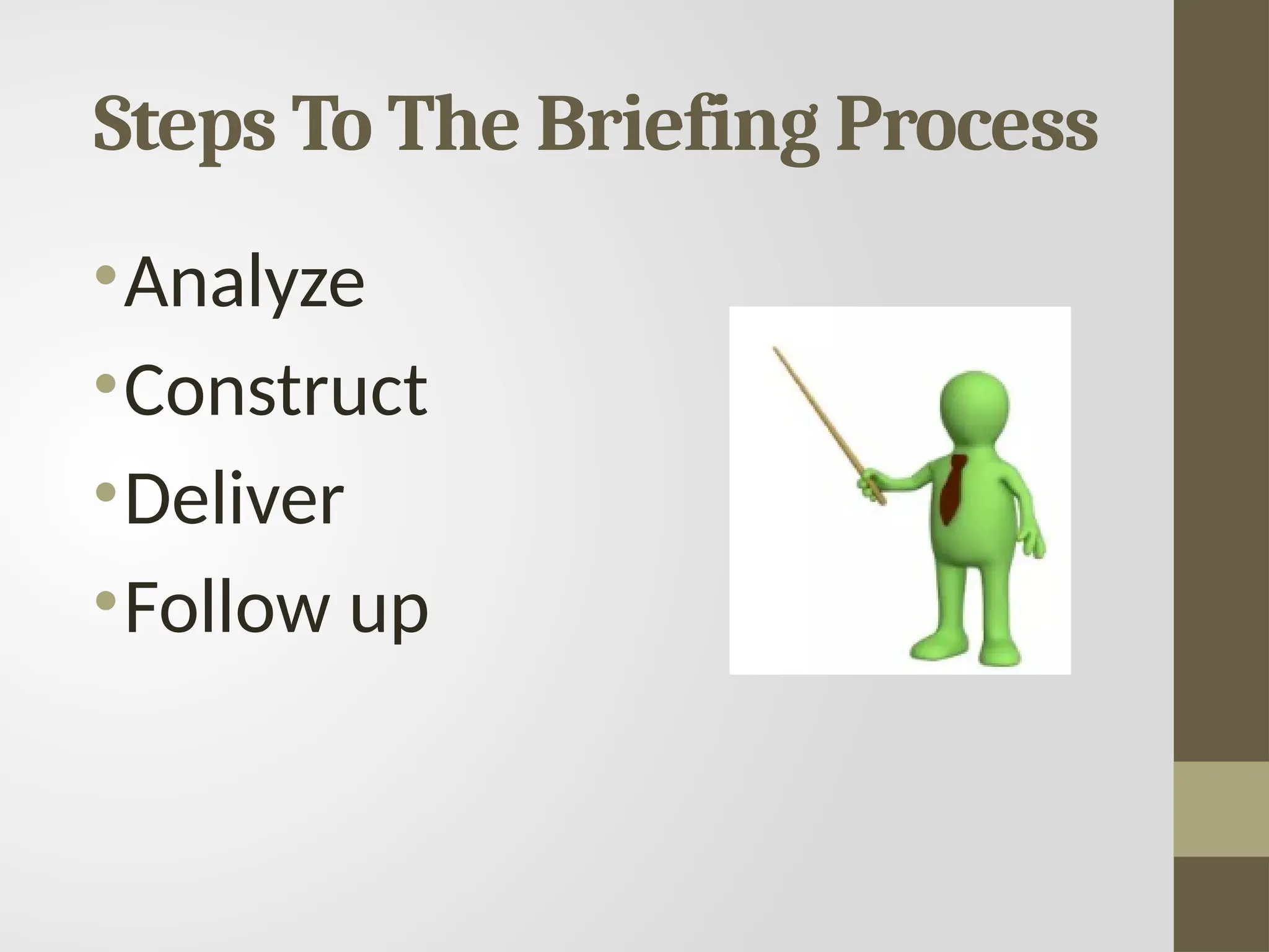 WRITING AND DELIVERING EFFECTIVE BRIEFING.pptx | Free Download