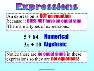 Writing and evaluating algebraic expressions | PPT