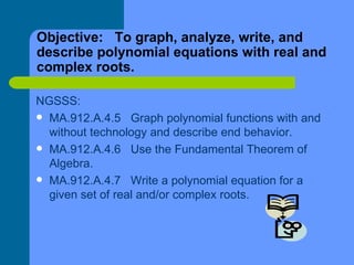 Writing and graphing polynomials | PPT