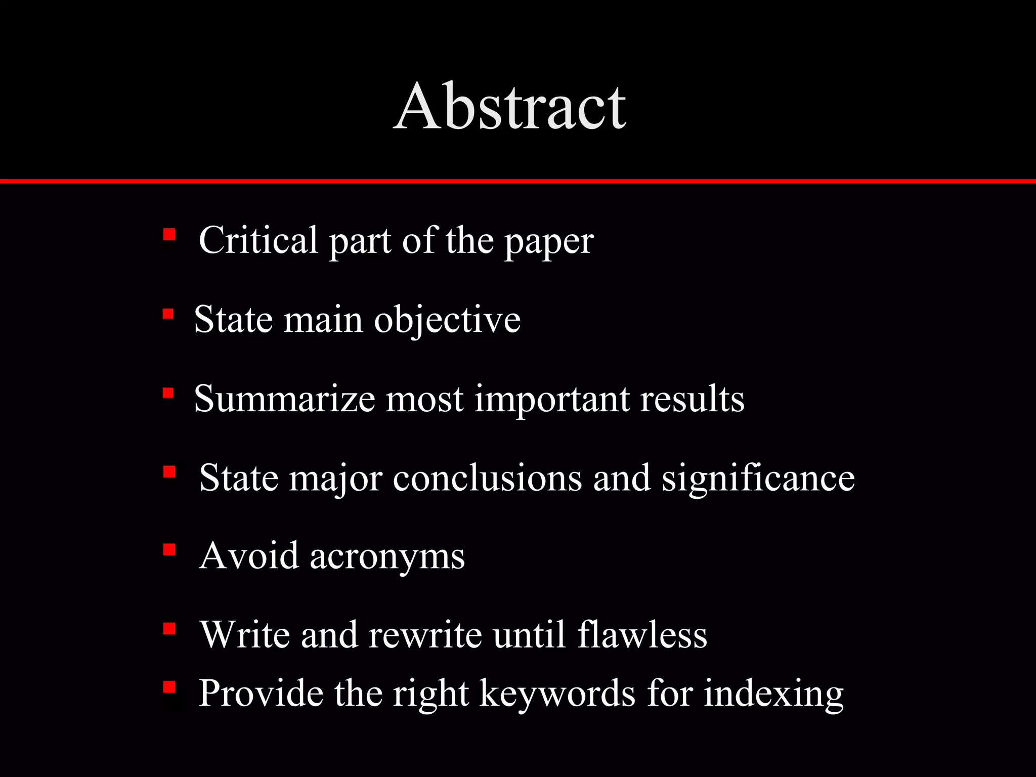 Writing and Publishing a Research Paper | PPT