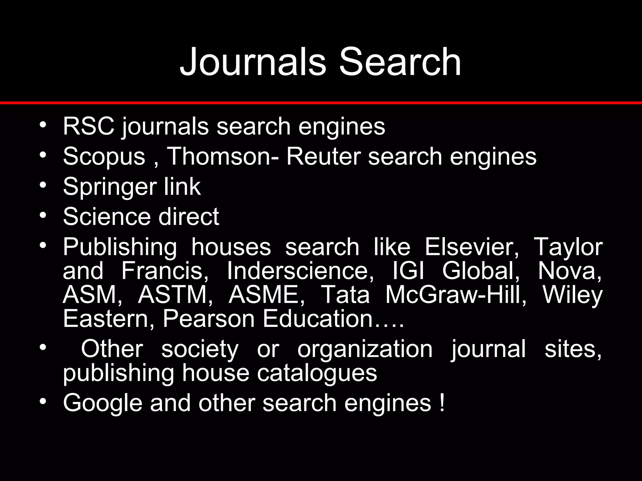 Writing and Publishing a Research Paper | PPT