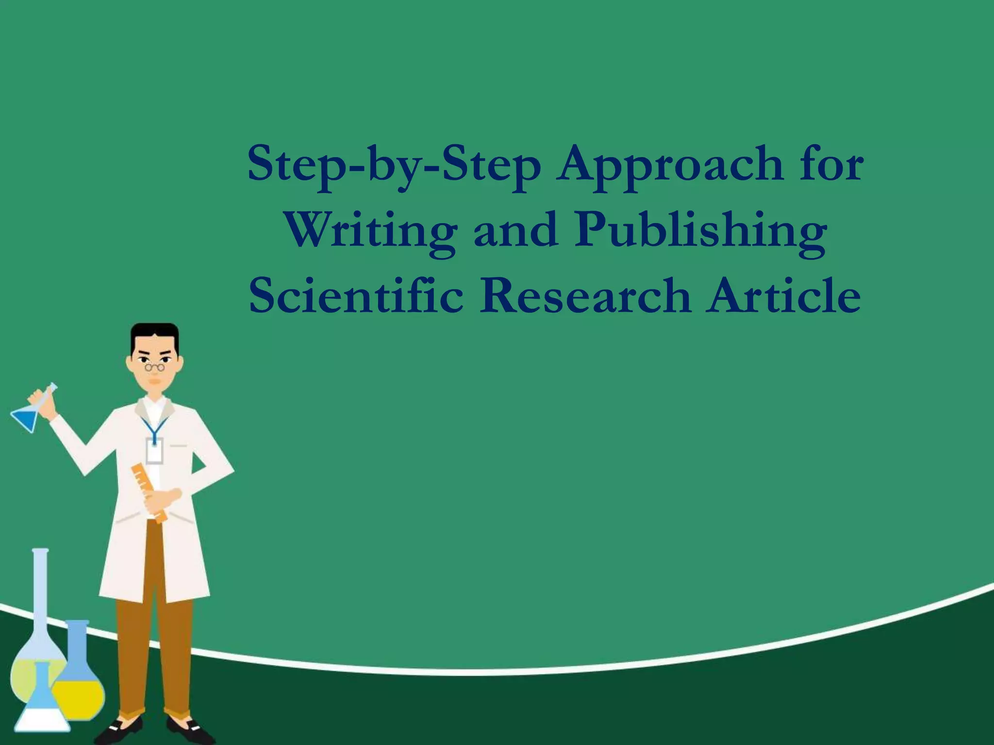Writing and publishing scientific research article | PPTX