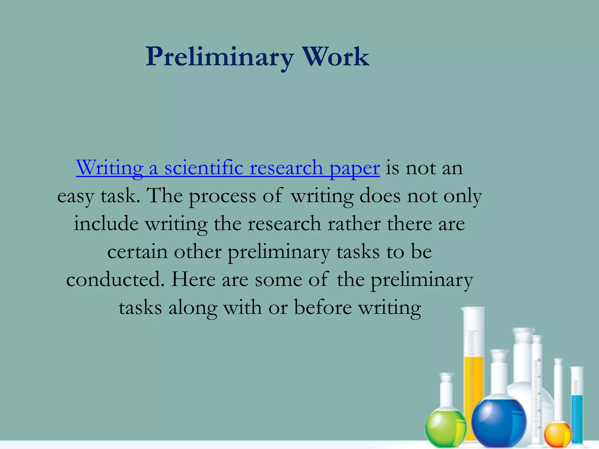Writing and publishing scientific research article | PPTX