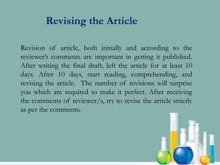 Writing and publishing scientific research article | PPTX