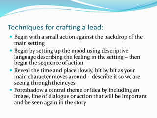 Writing and revising your lead | PPTX