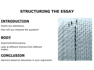 Writing And Structuring An Essay | PPT