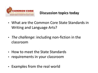 Writing and the common core | PPT