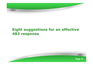 Writing an Effective 483 response | PDF