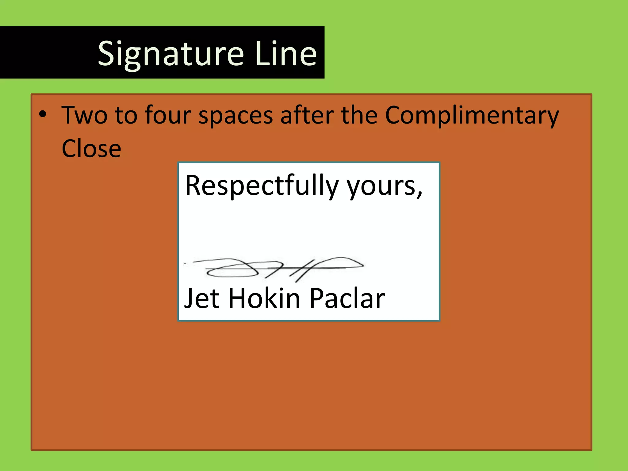 Writing an effective application letter | PPTX