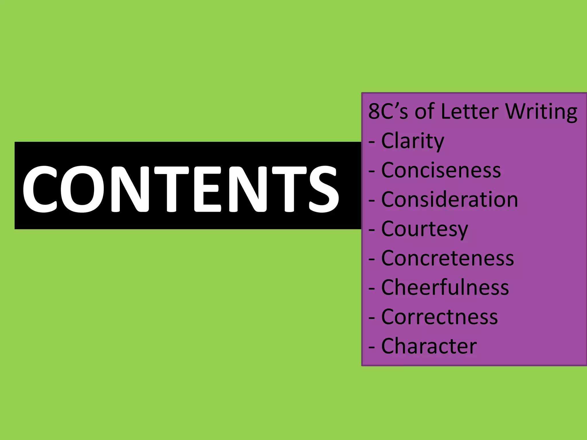 Writing an effective application letter | PPTX