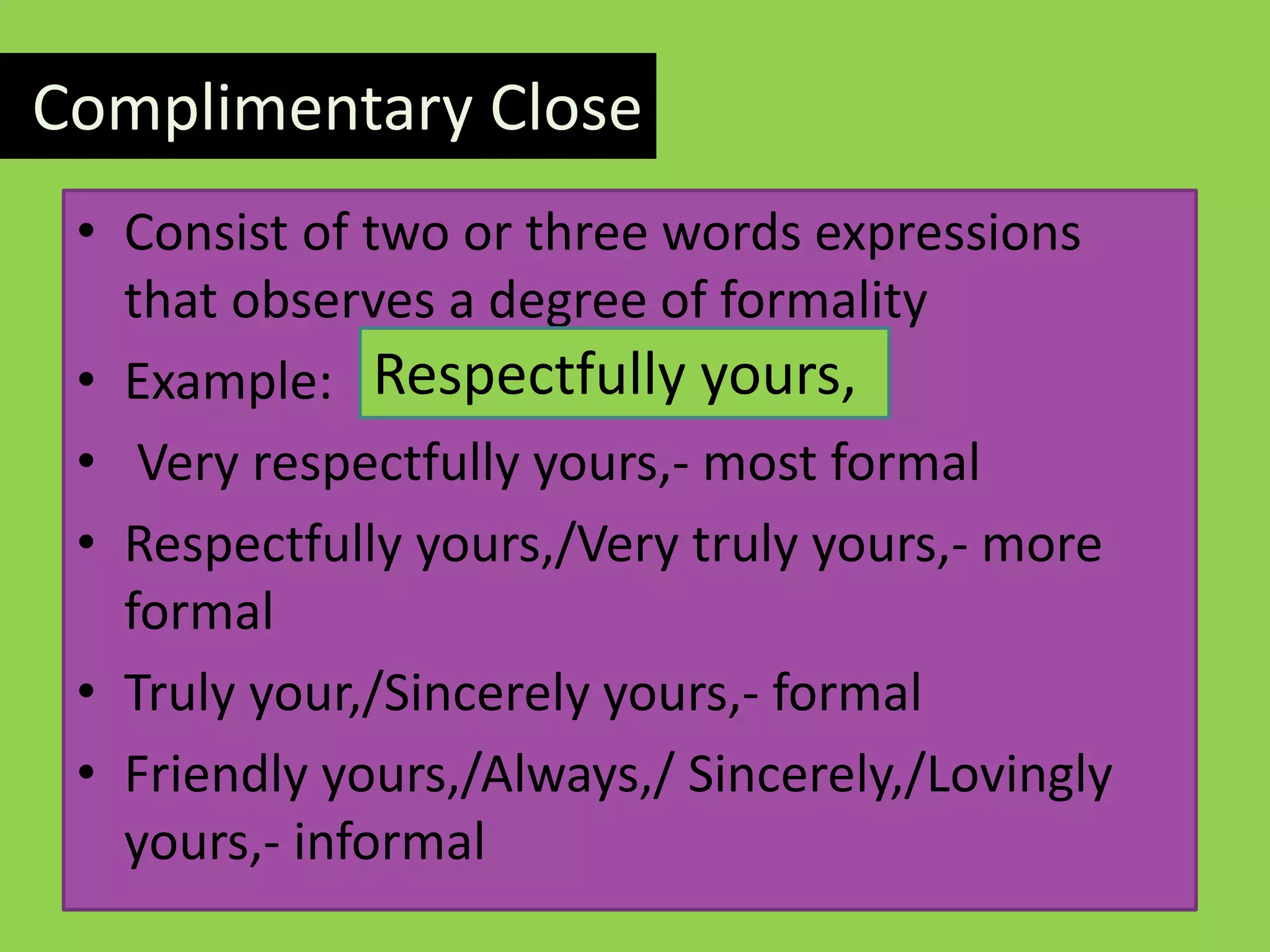 Writing an effective application letter | PPTX