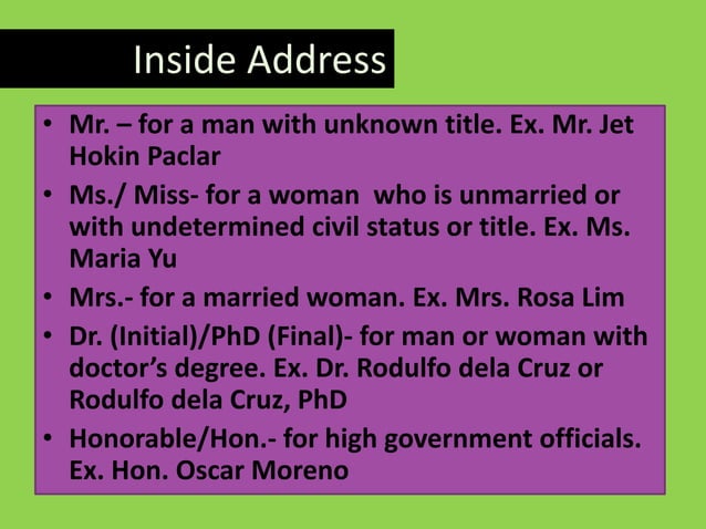 Writing an effective application letter | PPTX