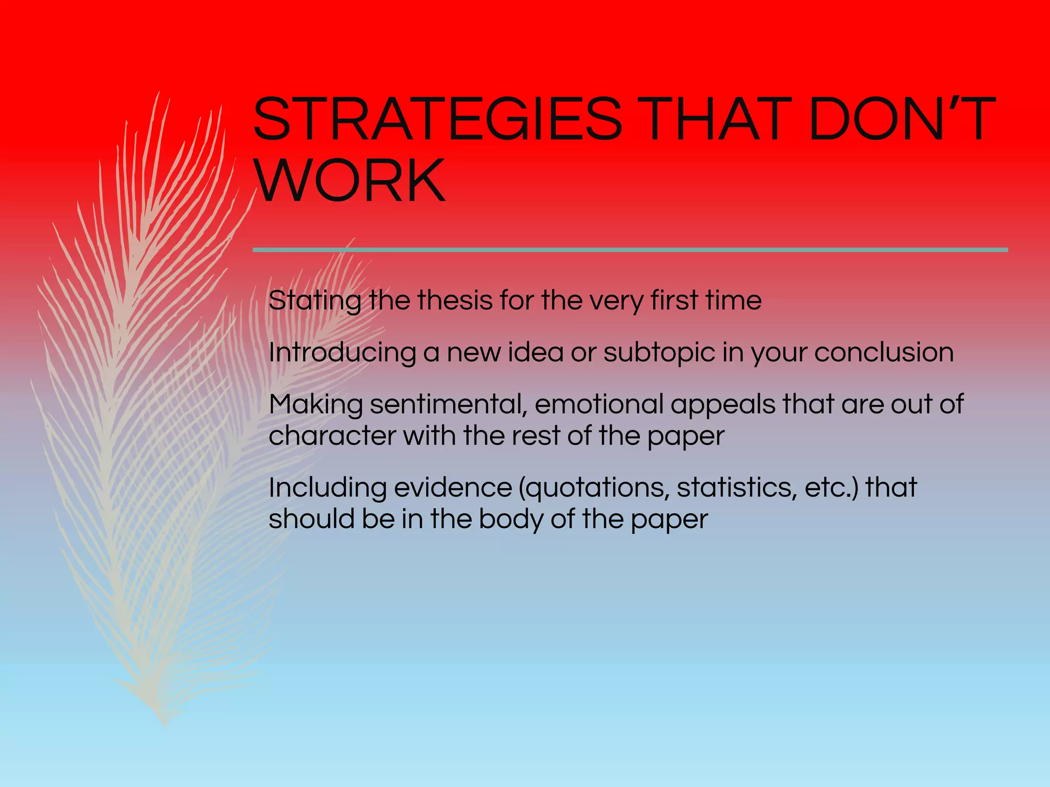Writing an effective conclusion | PPTX
