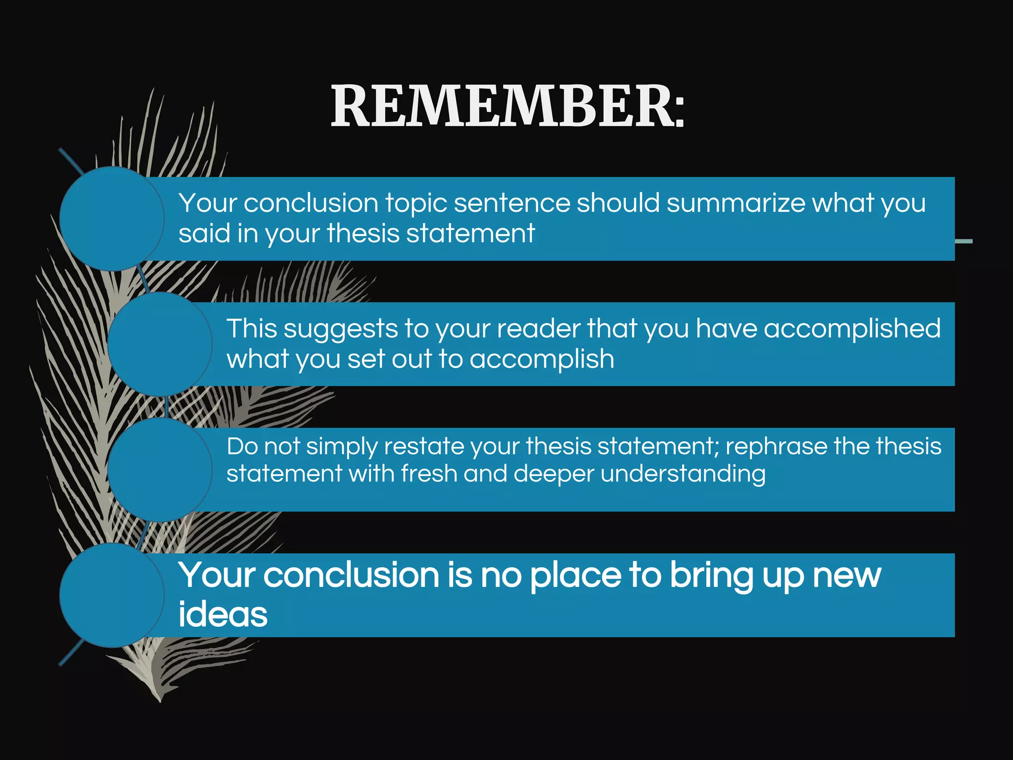 Writing an effective conclusion | PPTX