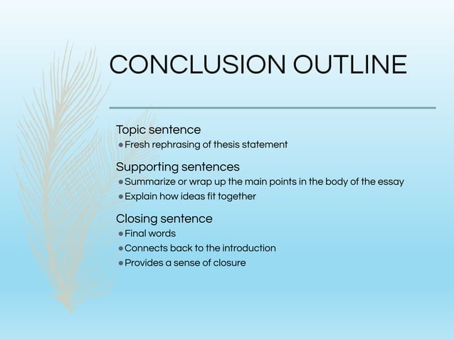 Writing an effective conclusion | PPT