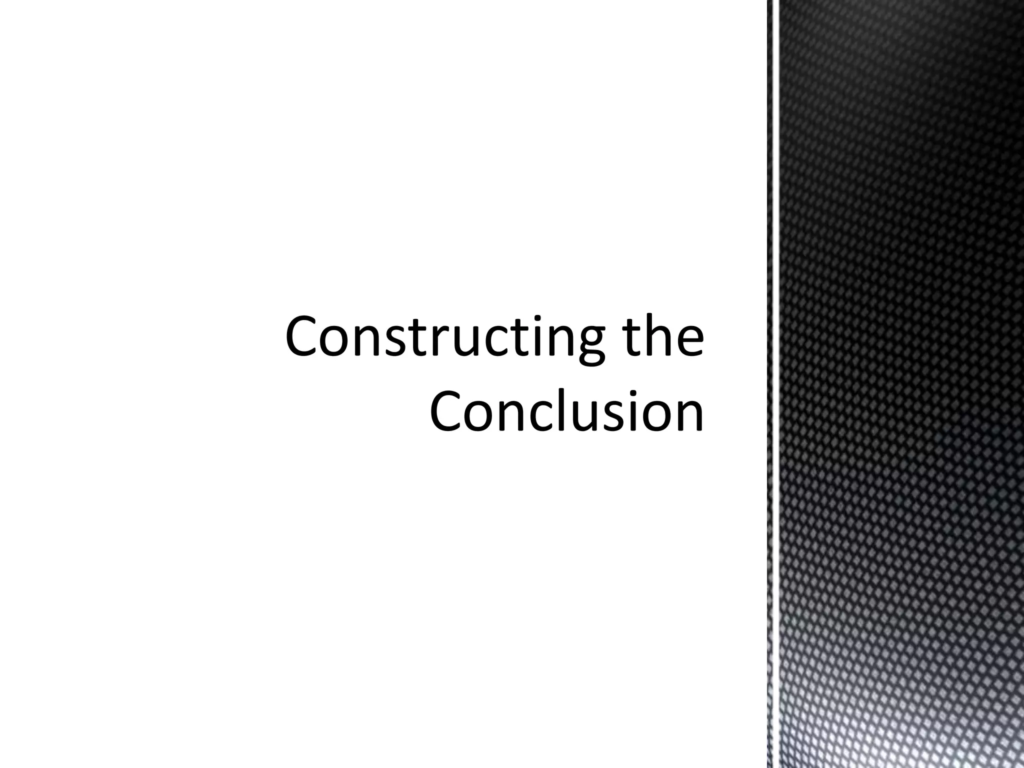Writing an Effective Introduction and Conclusion for your Presentation ...
