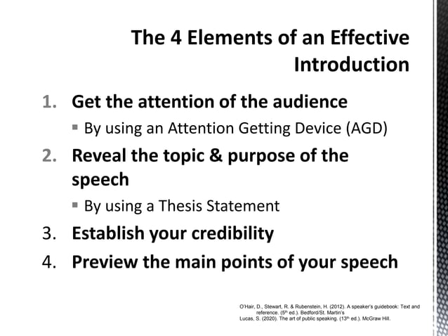 Writing an Effective Introduction and Conclusion for your Presentation ...