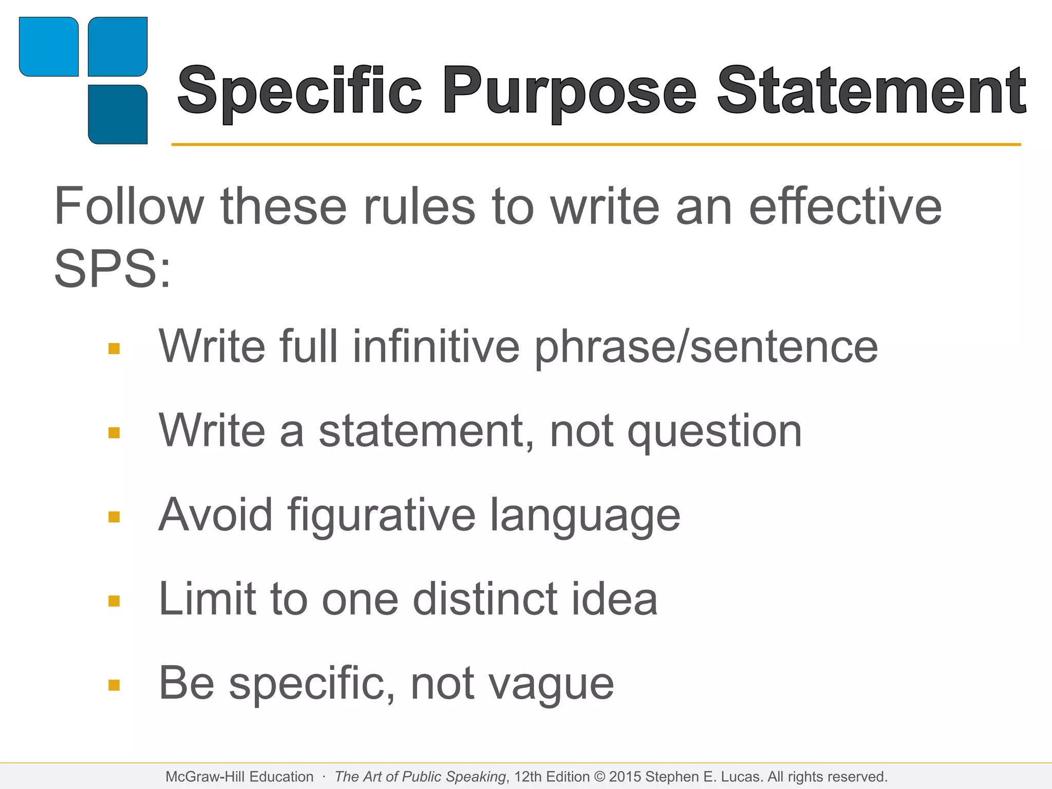 Writing an Effective SPS & Thesis | PPTX